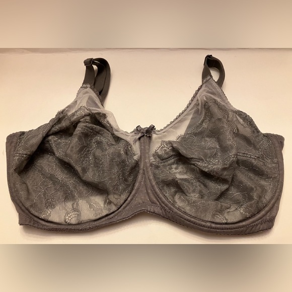 Wacoal | Intimates & Sleepwear | Wacoal Grey Lace Bra Size 36g ...